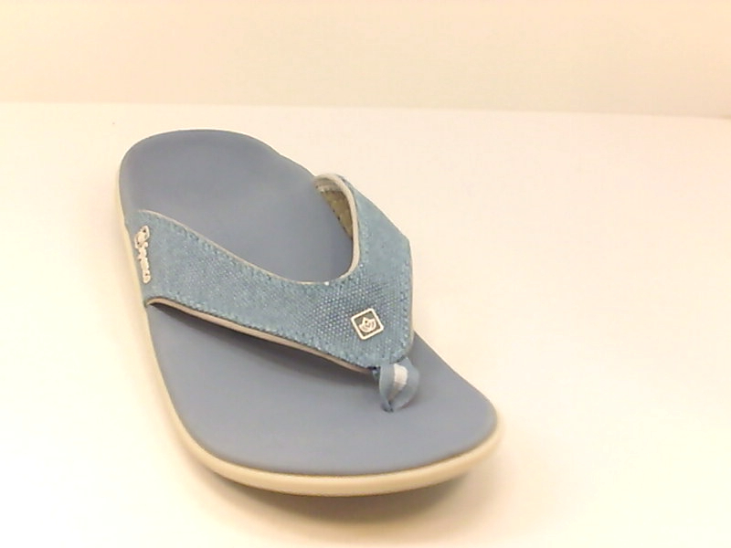 Spenco Womens F4YN Flat Sandals, Light Blue, Size 9.0 HYEq | eBay