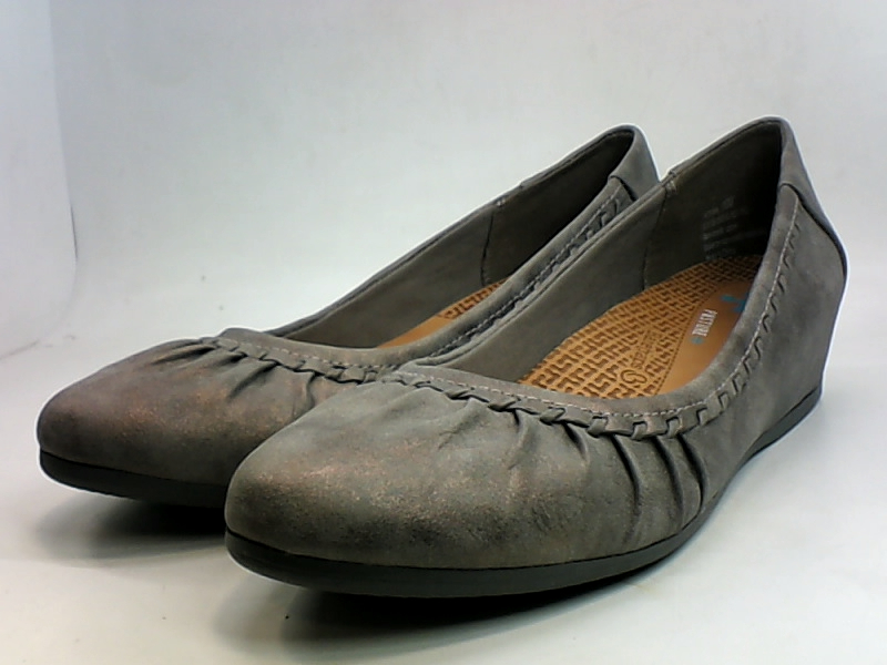 Bare Traps Womens Norma Leather Almond Toe Loafers, Pewter, Size 10.0 ...