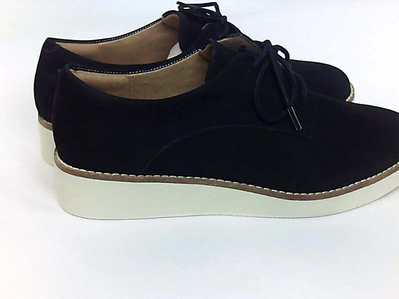 SoftWalk Womens WILLIS Leather Low Top Lace Up Fashion Sneakers, Black ...