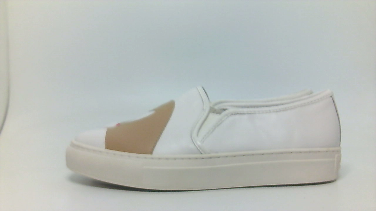 Katy Perry Womens the heart sneaker Leather Low Top Slip On, White ...