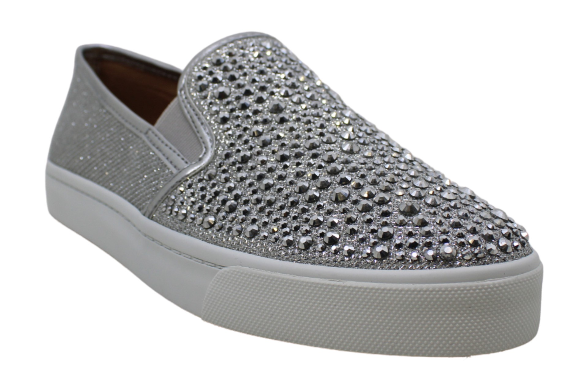 Inc International Concepts Womens Sammee2 Fabric Low Top Slip Silver ...