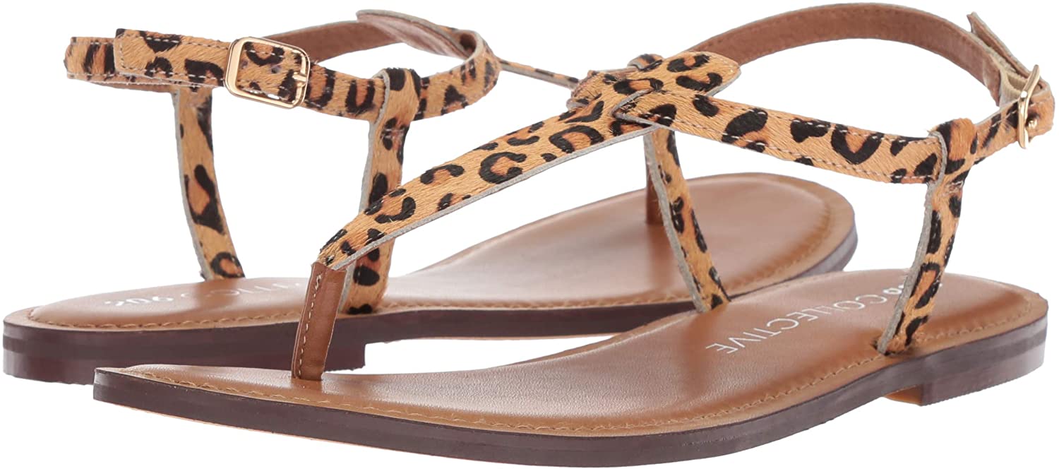 206 Collective Women's Cameron Flat Thong Sandal, MultiColor, Size 7.5 ...