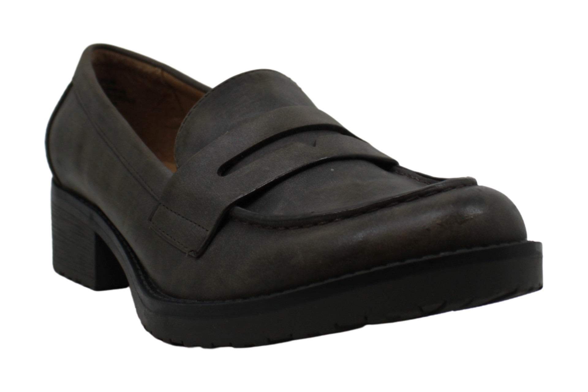 Bare Traps Womens Oliva Leather Round Toe Loafers, Brown, Size 7.0 H7O0 ...