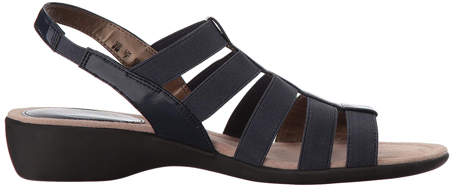 LifeStride Women's Tania Flat Sandal, Navy, Size 9.0 | eBay