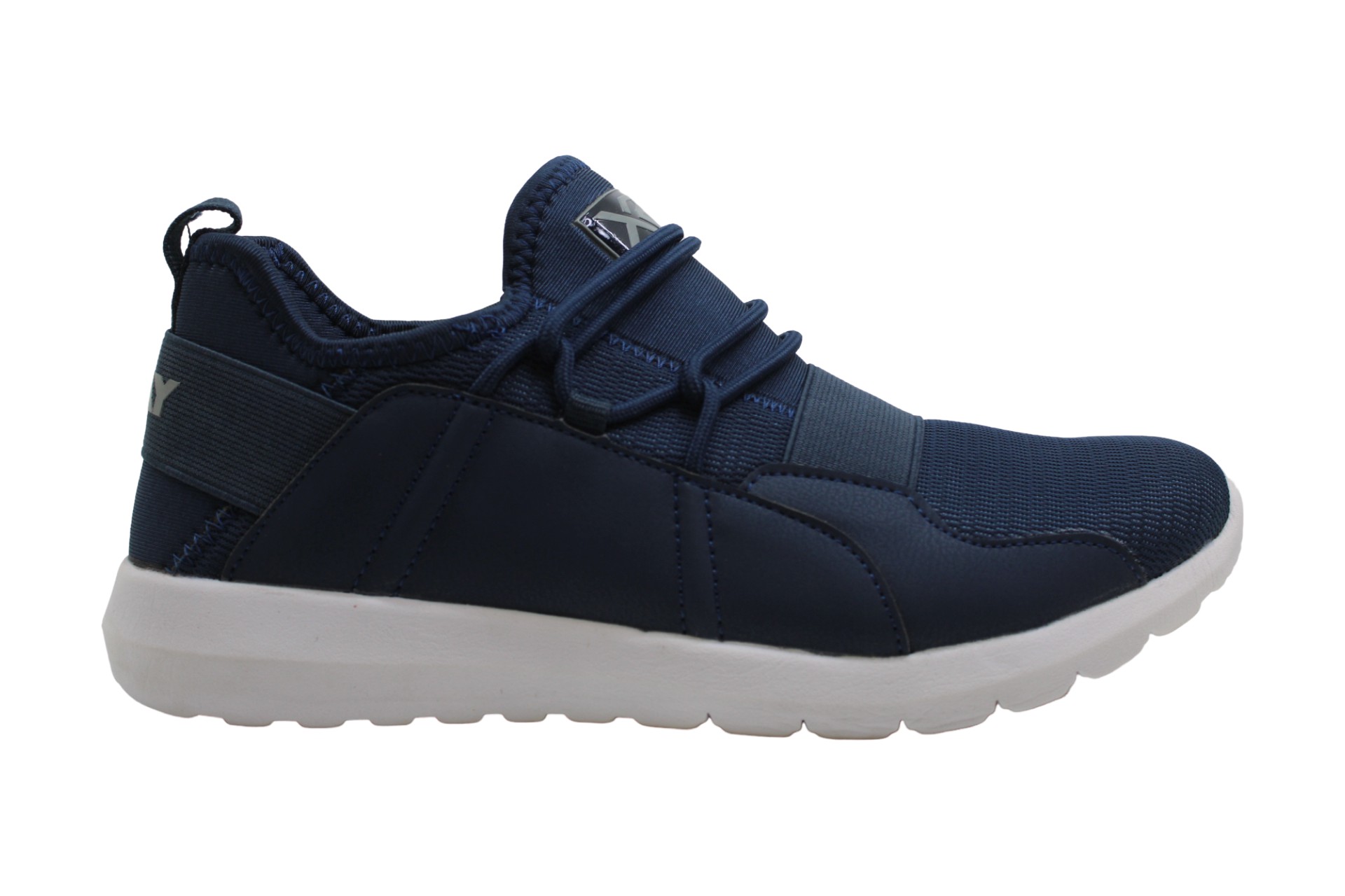 XRAY Mens xray lace up casual Leather Low Top Pull On Fashion, Navy ...