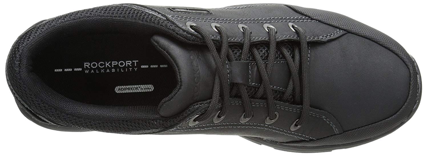 Rockport Mens Cranson Leather Low Top Lace Up Fashion Sneakers, Black ...