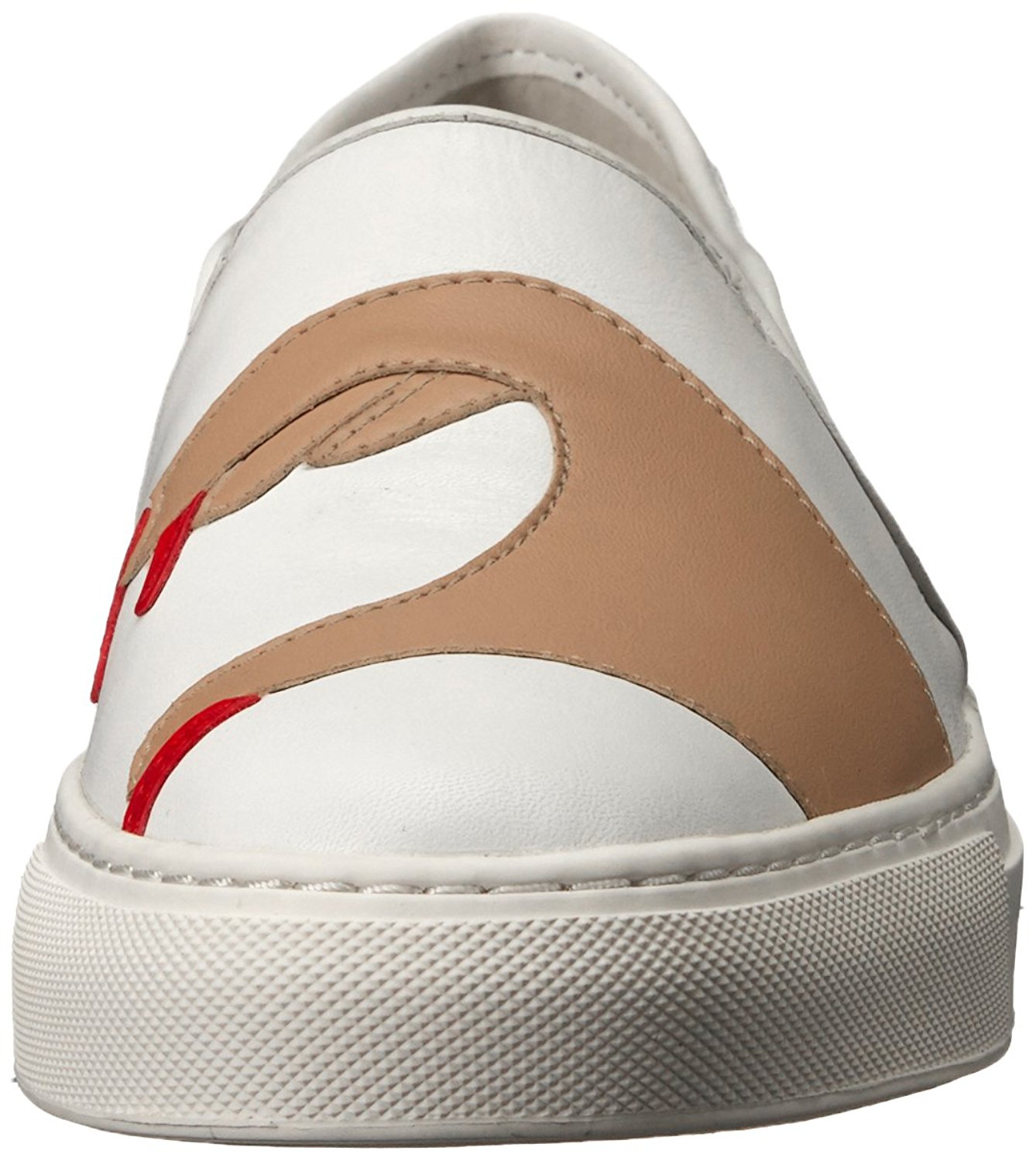 Katy Perry Womens the heart sneaker Leather Low Top Slip On, White ...