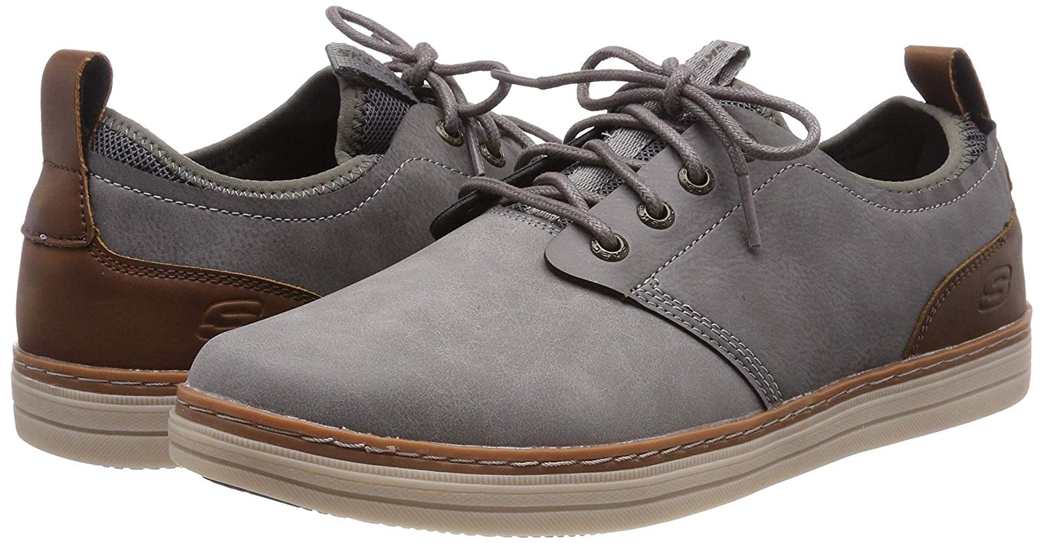 Skechers Men's Heston-Rogic Oxford, Grey, Size 10.5 YKDU 192283970856 ...