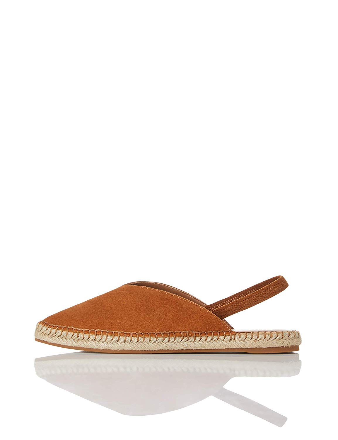 Brand - find. Women's Slingback Leather Espadrille, Brown (Tan), Size 7 ...