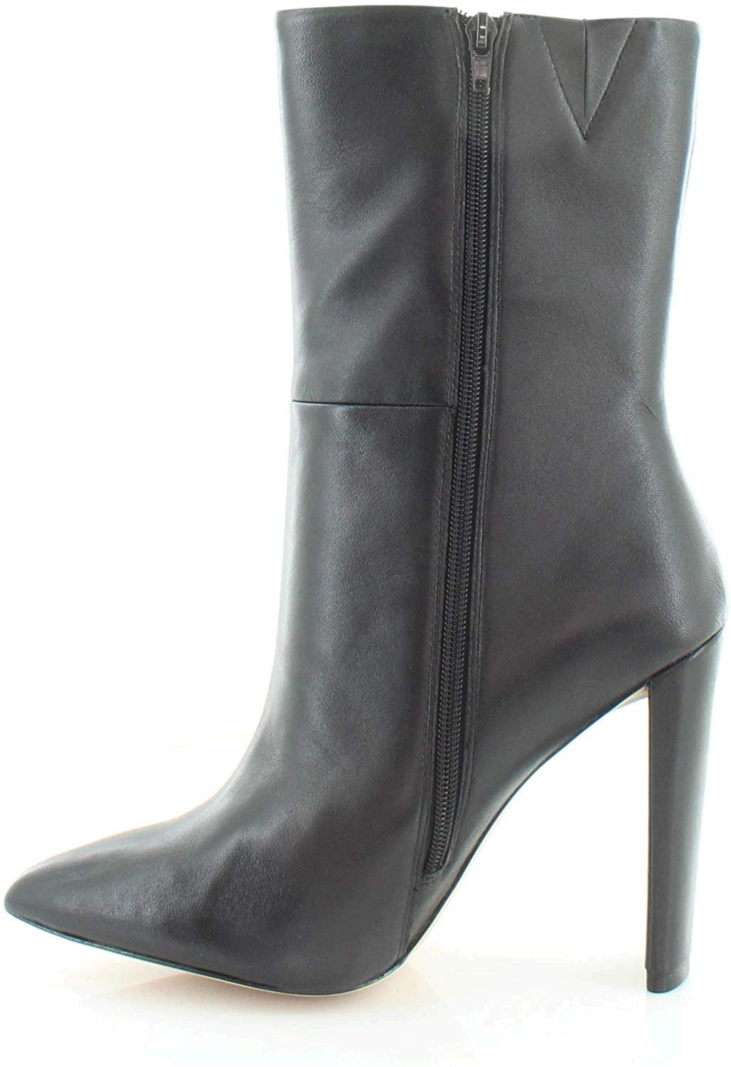 Aldo Womens Schuler Pointed Toe Mid-Calf Fashion Boots, Black Leather ...