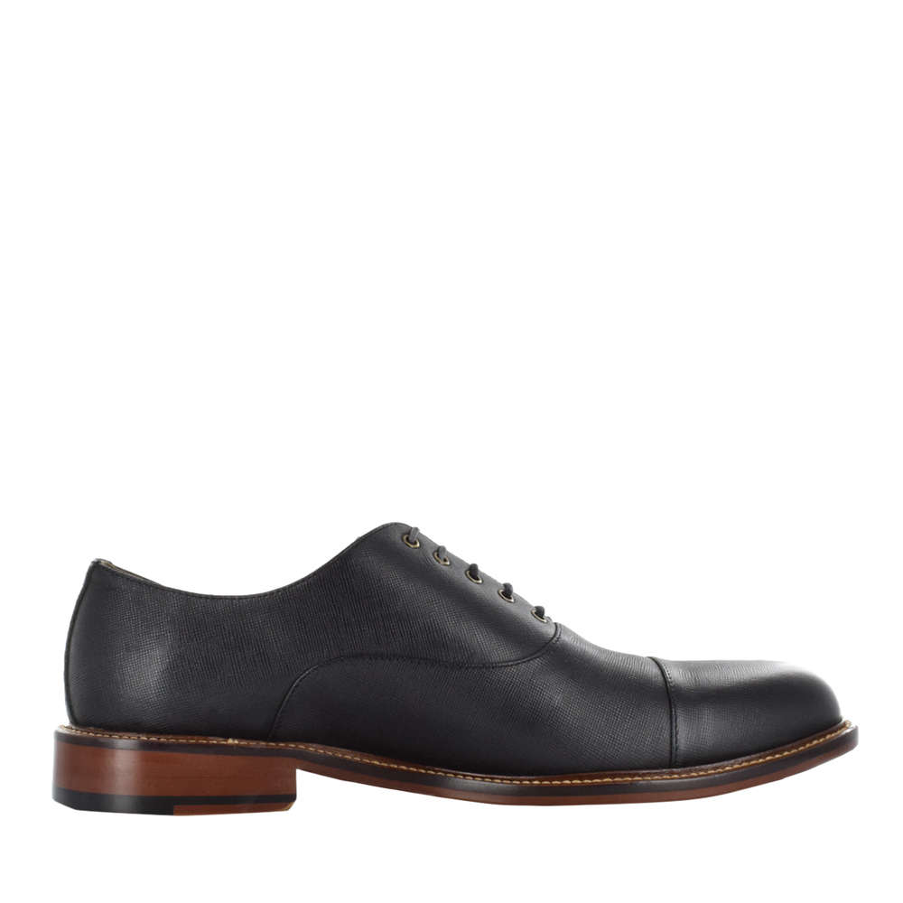 Aston Grey Mens Bandino Leather Lace Up Dress Oxfords, Black, Size 11.0 ...