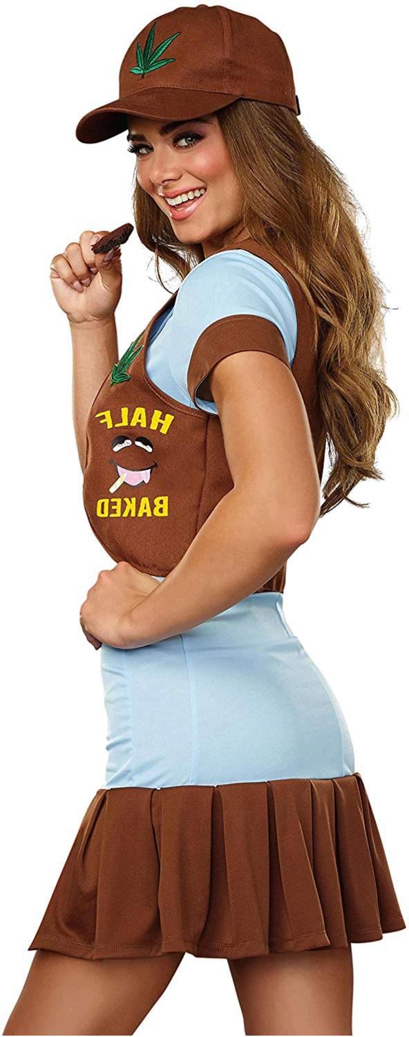 Dreamgirl Women's Cute Half-Baked 420 Scout Costume, Multi,, Multi ...