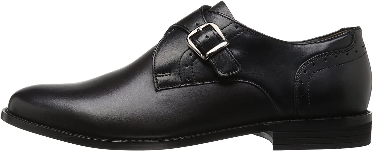 Nunn Bush Men's Sabre Monk Strap Slip-On Loafer, Black, Size 9.5 | eBay