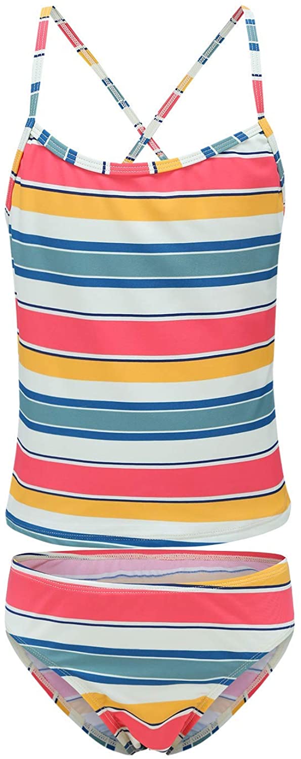 Купить Купальник Mardonskey Girls Two Piece Tankini Swimsuits Hawaiian ...