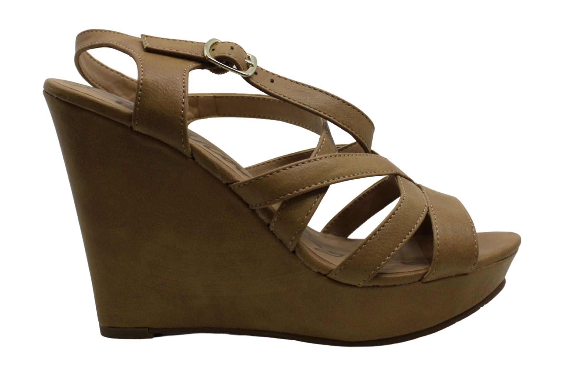 American Rag Womens Arielle Tan Strappy Wedges Shoes 10 Medium (b M ...