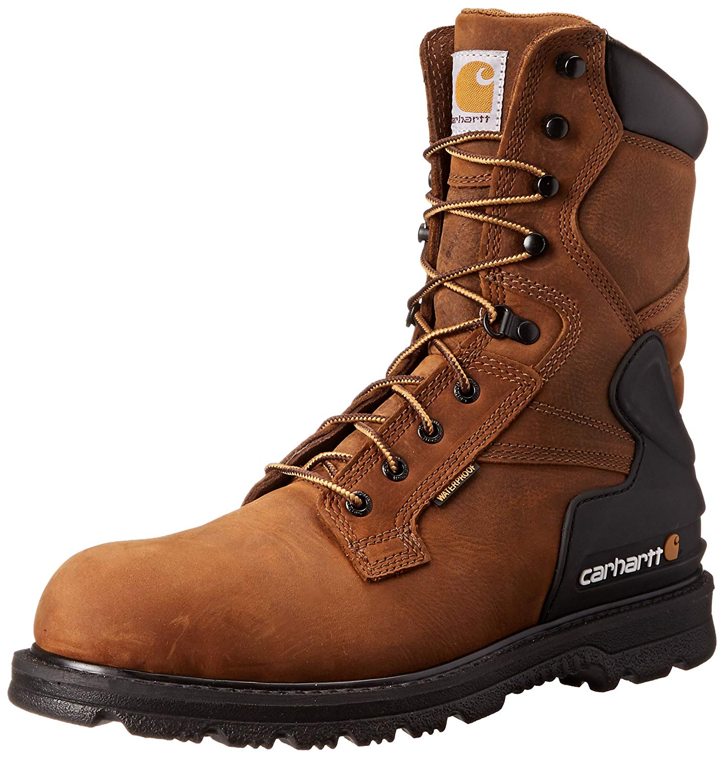 Carhartt Mens 8 inch Closed Toe Mid-Calf Cold Weather Boots, Brown ...