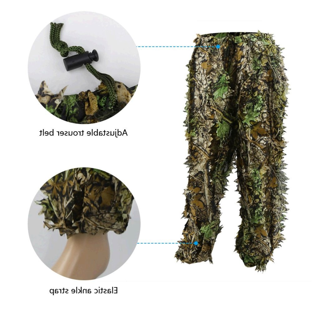Pellor Ghillie Suits, 3D Leafy Ghille Suit for Youth, Leafy Green, Size ...