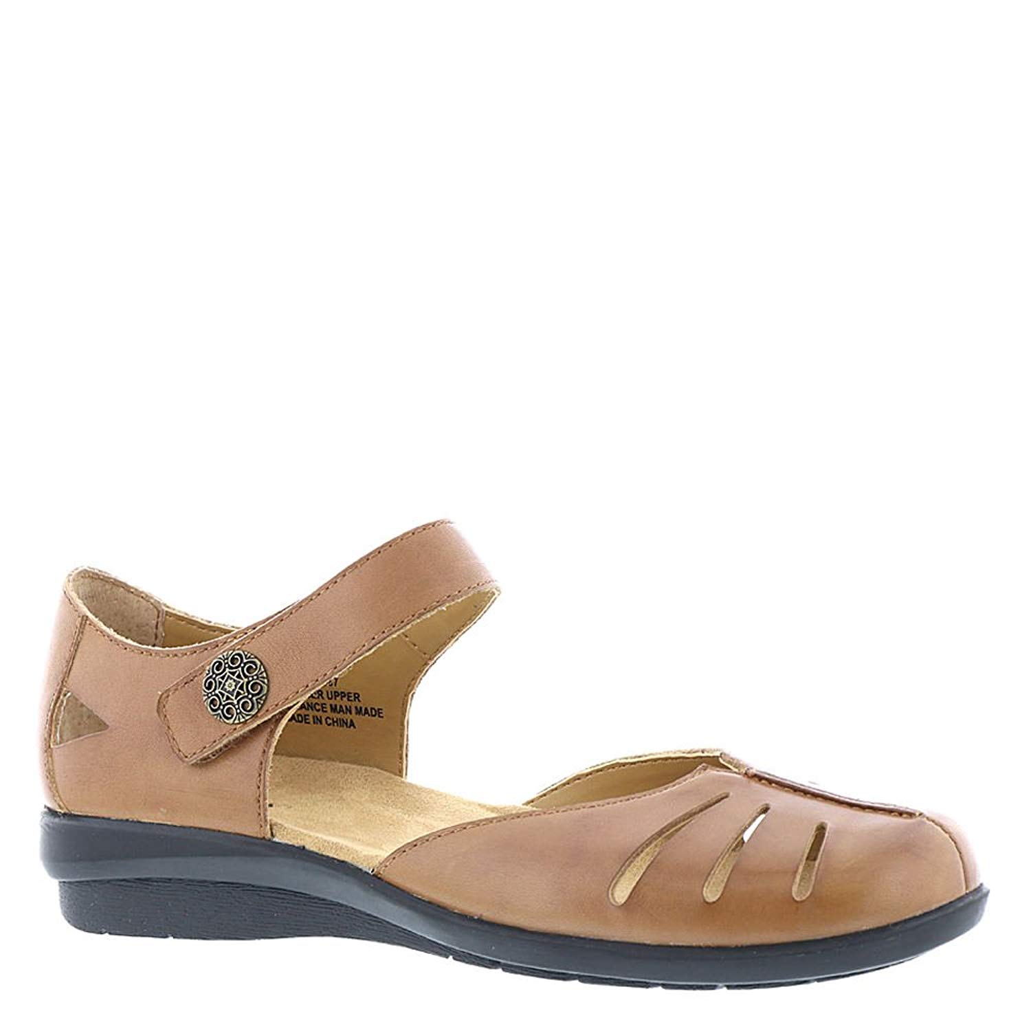 ARRAY Womens Antigua Leather Closed Toe Ankle Strap Mary Jane Tan Size ...