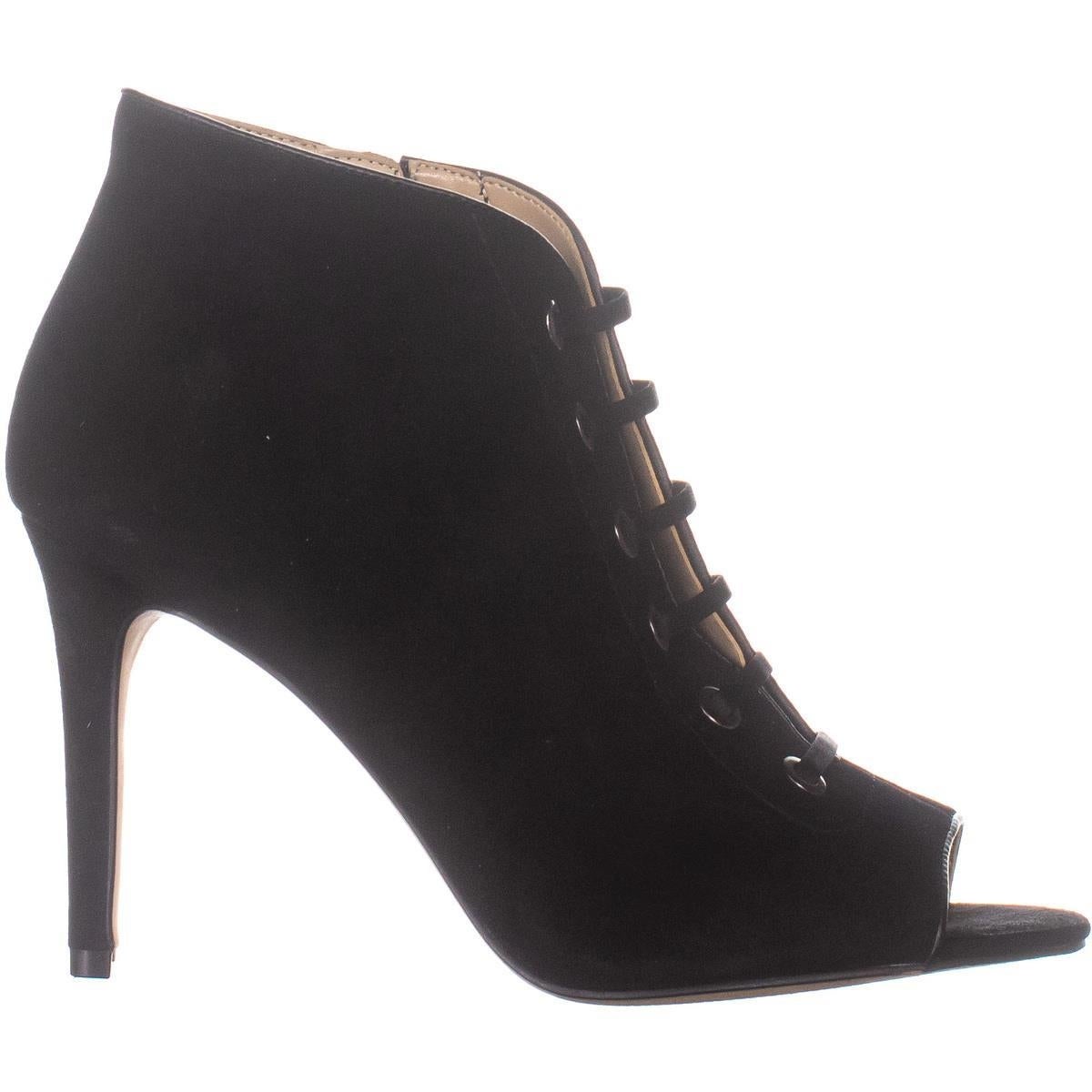 Enzo Angiolini Womens EN-Finlay Peep Toe Ankle Fashion Boots, Black ...