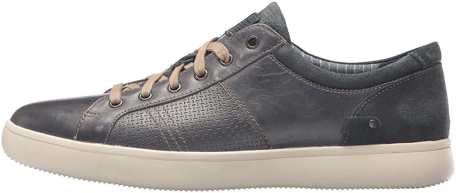 Rockport Mens Collie Low Top Lace Up Fashion Sneakers, Blue/Grey, Size ...