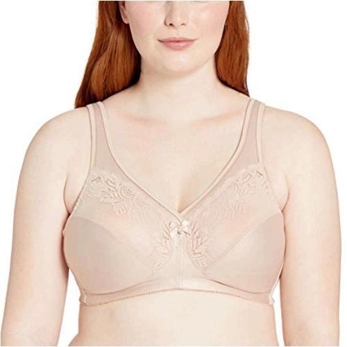Glamorise Womens Plus Size Full Figure Magiclift Wirefree Café Size