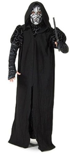 Harry Potter Adult Deluxe Death Eater Costume, Black, Size Standard ...
